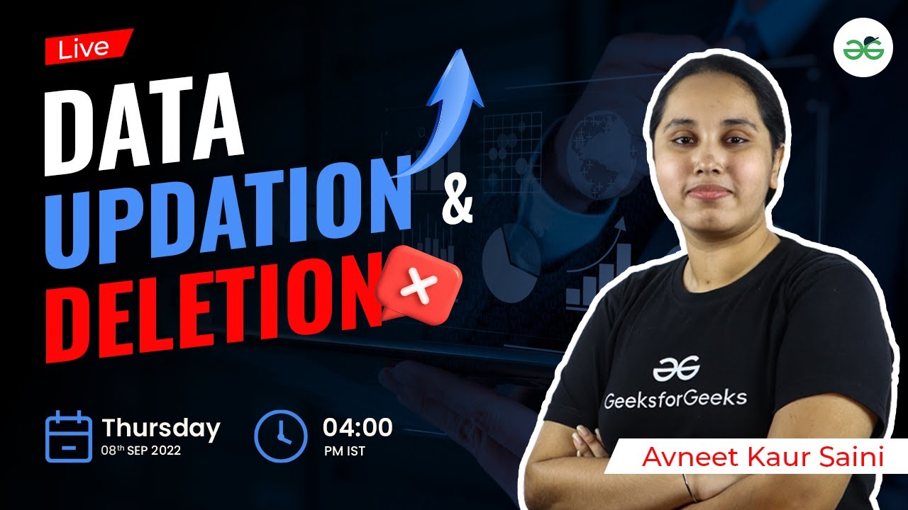 Data Updation And Deletion Database Management System For Beginners Geeksforgeeks School Youtube