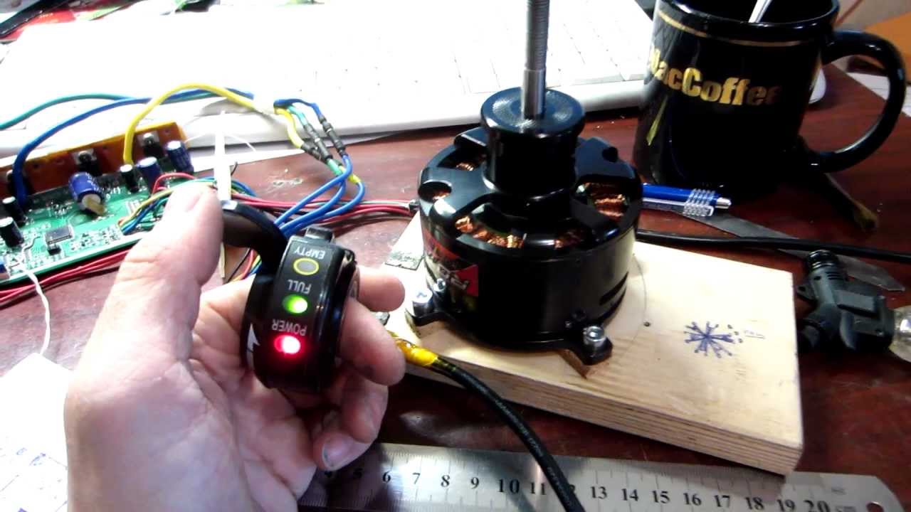 RC airplane brushless motor with hall sensors - YouTube