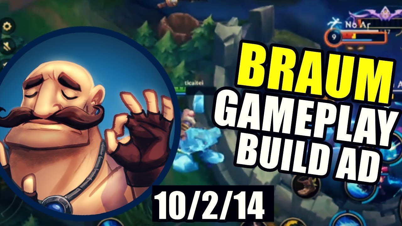 WILD RIFT: GAMEPLAY DE BRAUM AD - YouTube