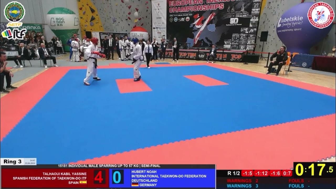 YASSINE KABIL TALHAOUI ESP VS NOAH HUBERT GER -57KG | ITF EUROPEAN CHAMPIONSHIPS 2024 LUBLIN ...