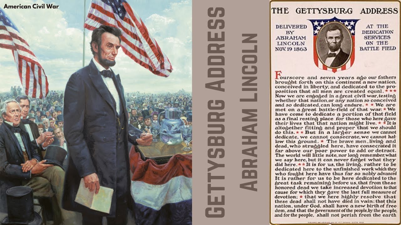 The Gettysburg Address | Abraham Lincoln - American Civil War # ...