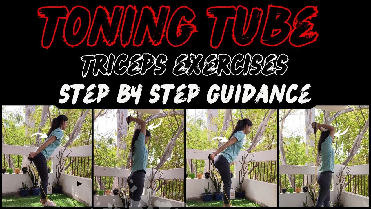 Beginner's Triceps Toning Routine Resistance Tube Exercises for Girls ...
