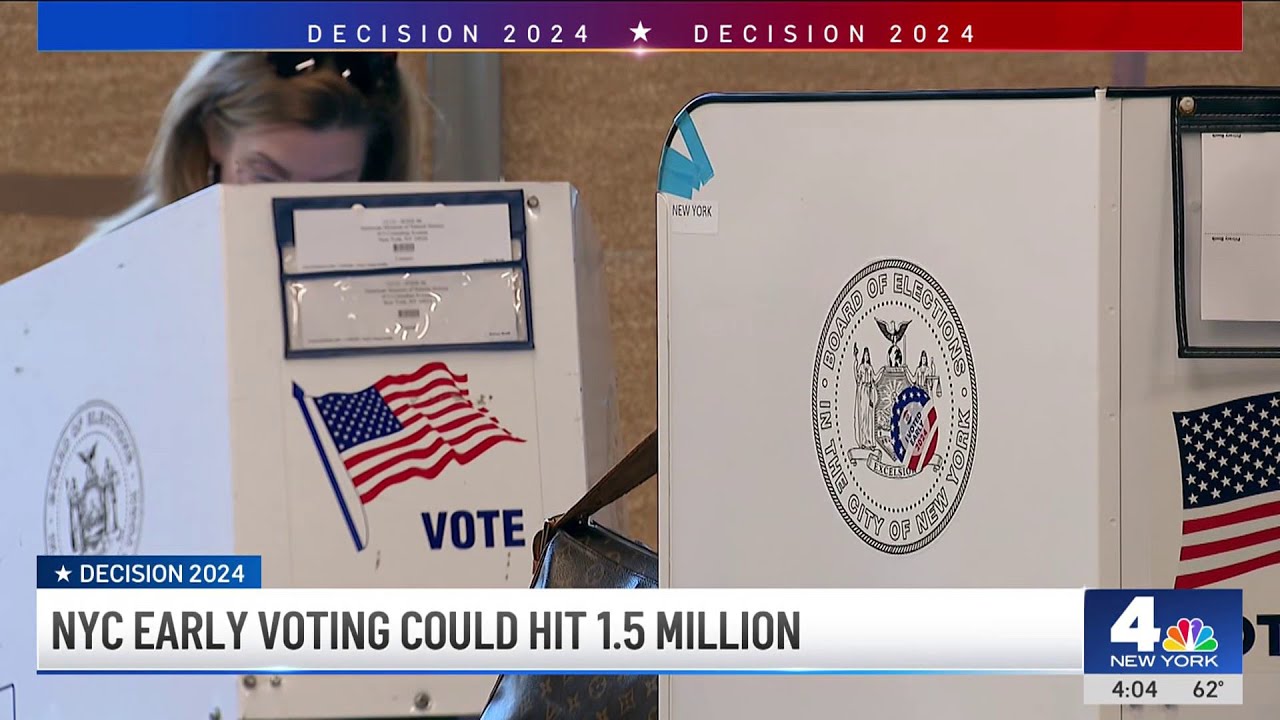 New York City early voting could hit 1.5 million voters | NBC New York ...
