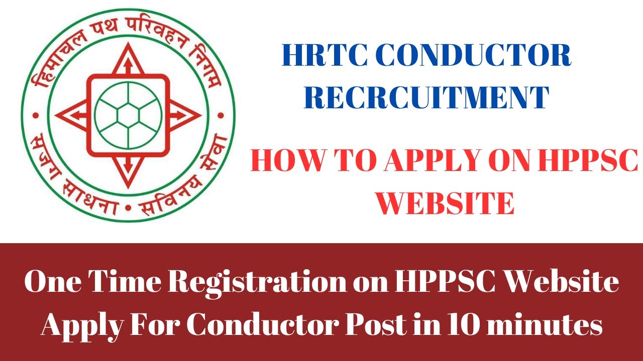 HPPSC HRTC Conductor Apply Online | HOW TO APPLY FOR CONDUCTOR ...