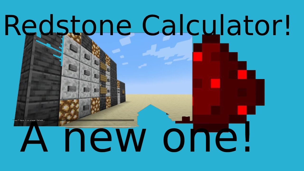 I MADE A NEW CALCULATOR! IN MINECRAFT - YouTube