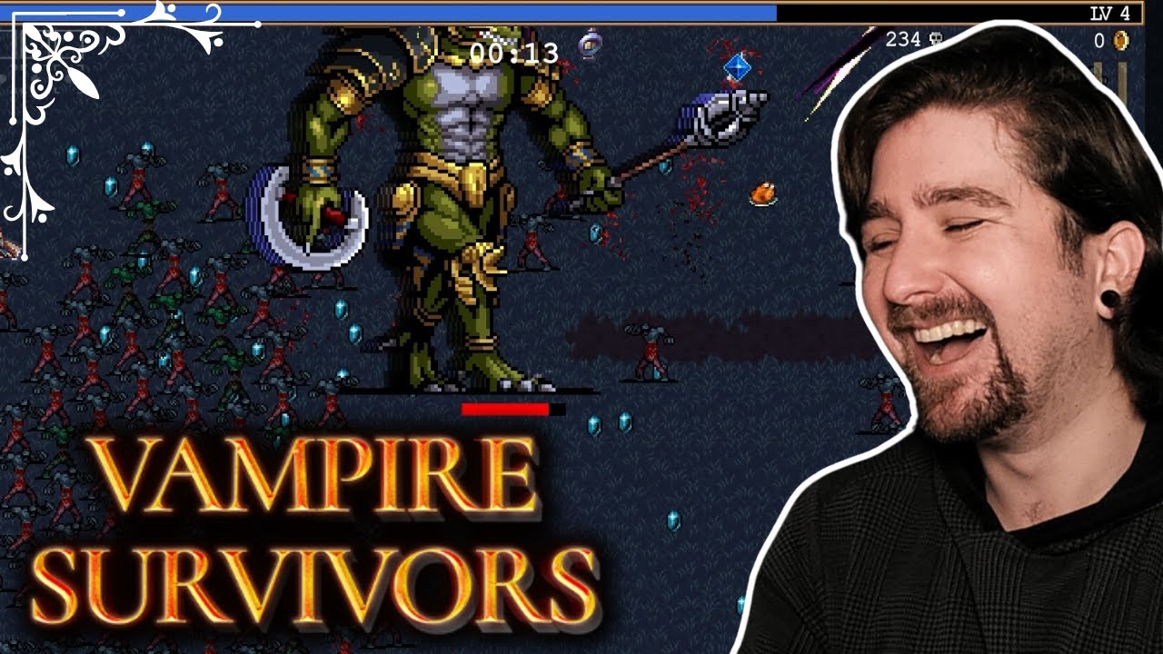 Galamoth is so big he literally doesn't fit on the screen - Vampire Survivors PS5 - YouTube