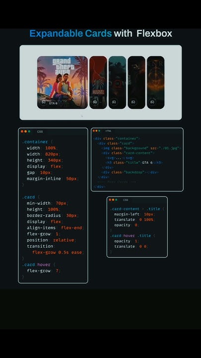 How To Do Css Card Hover Effect Animation Hovereffect Flexbox Cssanimation Css Youtube