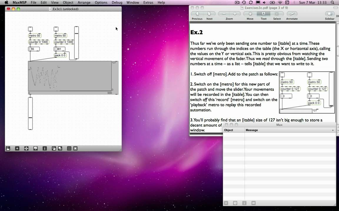Max MSP Tutorial 03c1: Automating data & [line] object [1] - YouTube