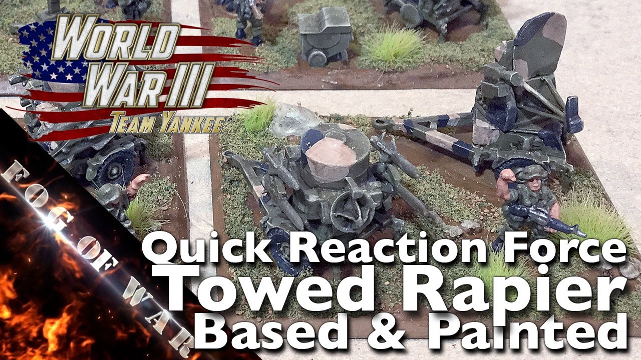 Quicklook | QRF Towed Rapier base & paint (15mm) | WWIII Modern - YouTube