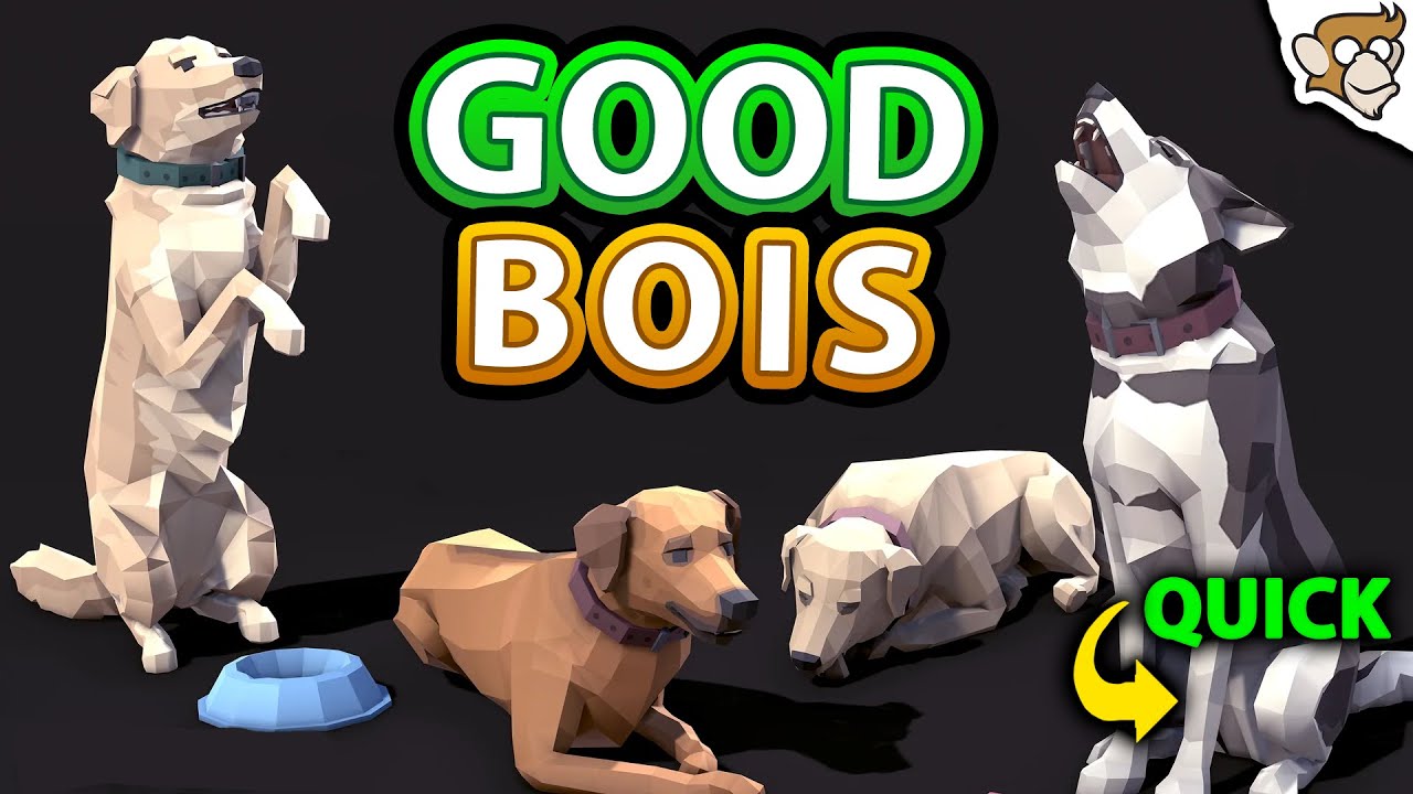Every game is better with DOGS! | Synty Dog Pack (60s Asset Overview ...