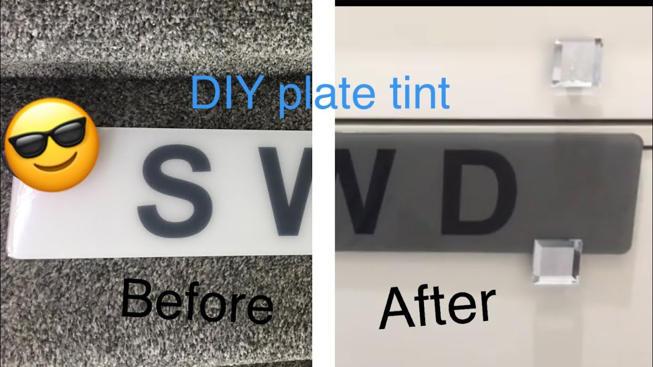FAST & EASY how to tint your number/registration plate using APA tint ...
