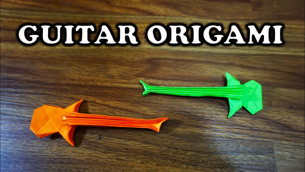 Origami Gitar / Guitar Origami - YouTube