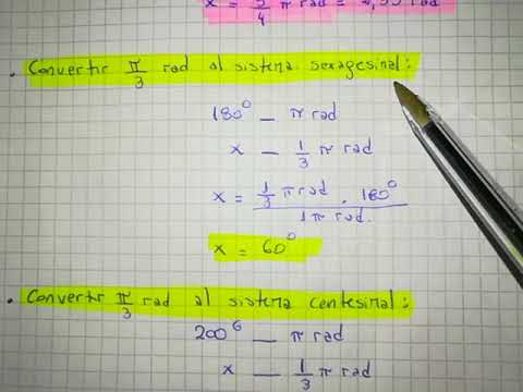 Sistemas de medición de ángulos - convertir sistema circular a ...
