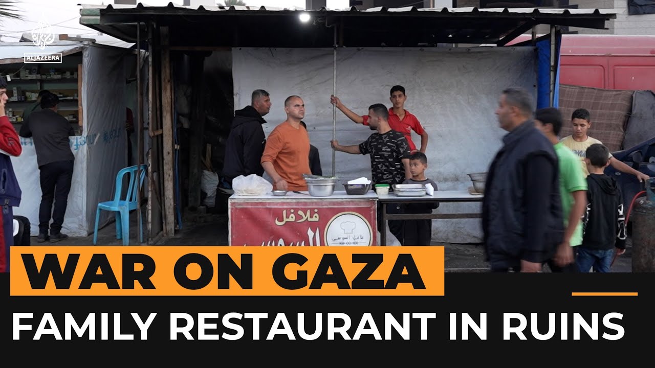 War has reduced one of Gaza’s best-loved restaurants to a food kiosk ...