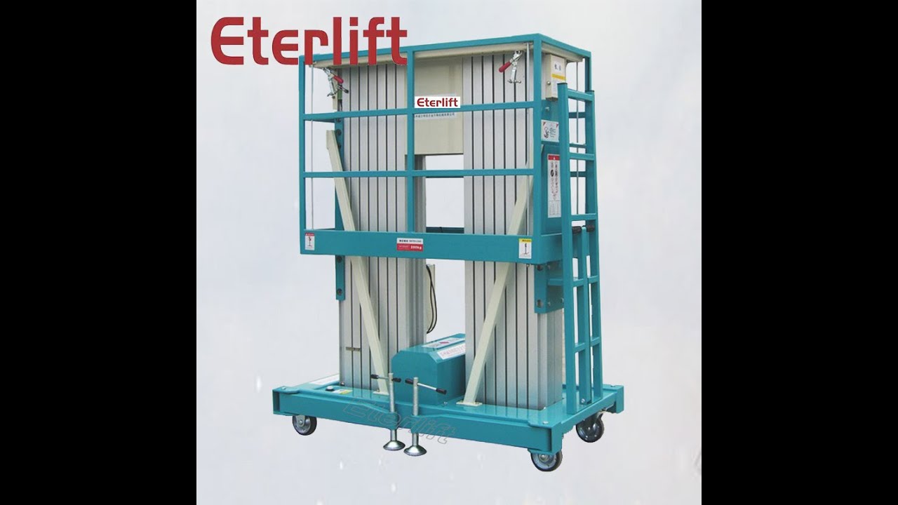 Portable Aluminum Aerial Work Platform (Max Height 8m) - YouTube