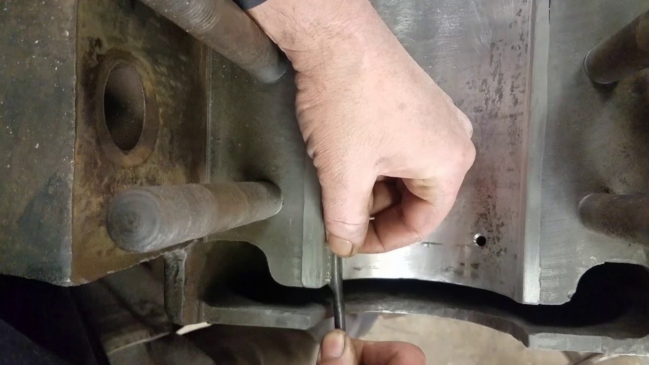 Babbitt scraping - YouTube