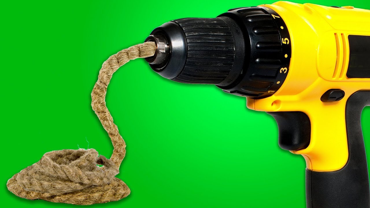 28 UNEXPECTED HACKS WITH A DRILL - YouTube