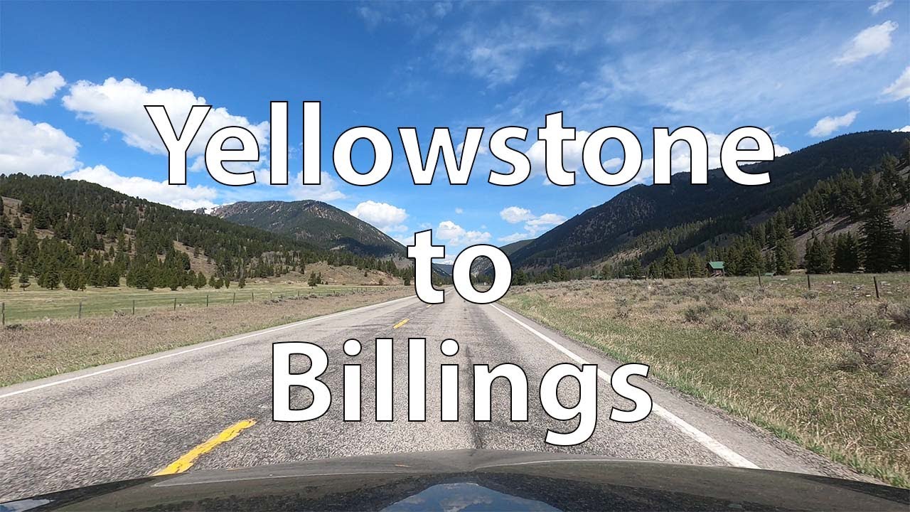 [4K] Driving from Yellowstone to Billings (US) - YouTube