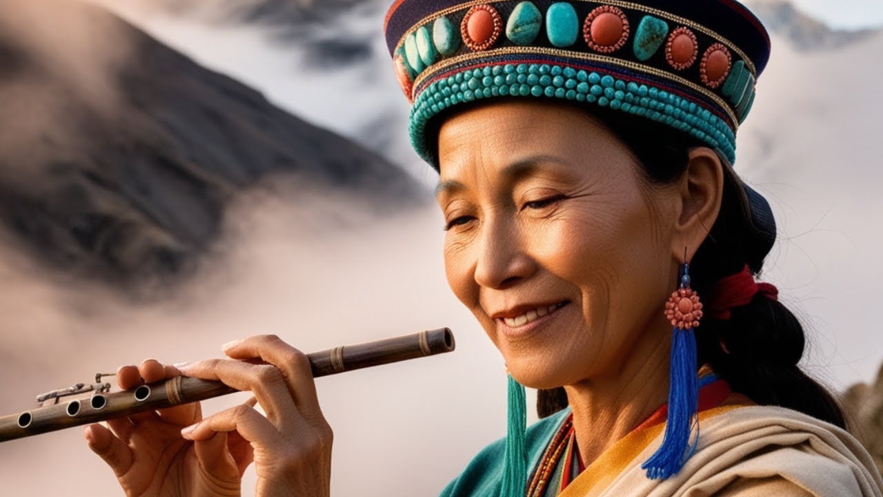 Calm Ancient Tibetan Flute Music for Deep Sleep and Healing - YouTube