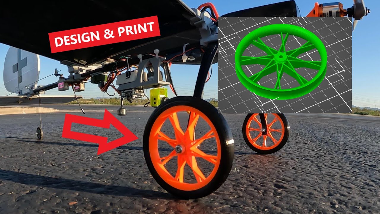 How to Design and Print Wheels and Tires -- RC Planes and Toys - YouTube