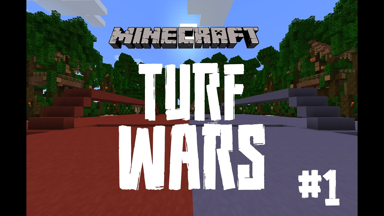 Minecraft TURF WARS #1 w/ Plex & Optum! - YouTube