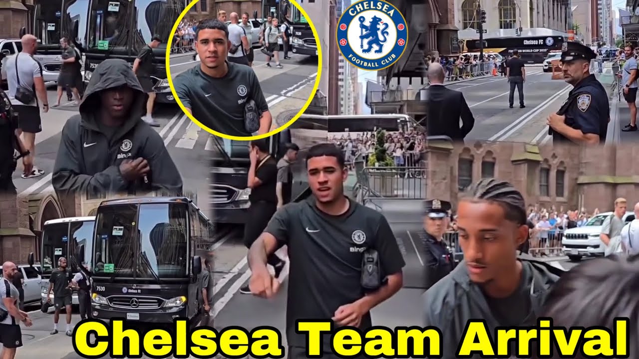 Chelsea Team Bus Arrival for CWC Final🔥Kendry Paez,Joao Pedro,Caicedo ...