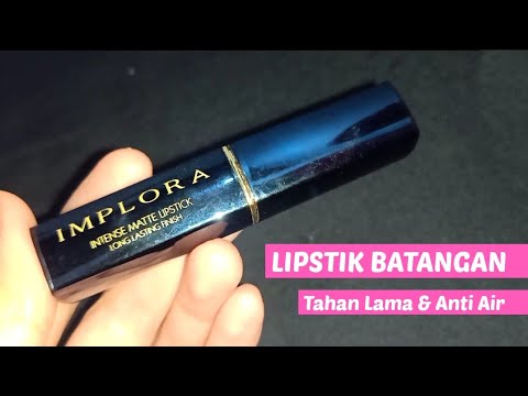Review Lipstik Implora Intense Matte Lipstick Long Lasting Finish - YouTube