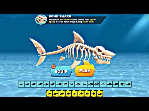 Hungry Shark Evolution New Shark - New Bone Shark by Fanmade - Hungry ...