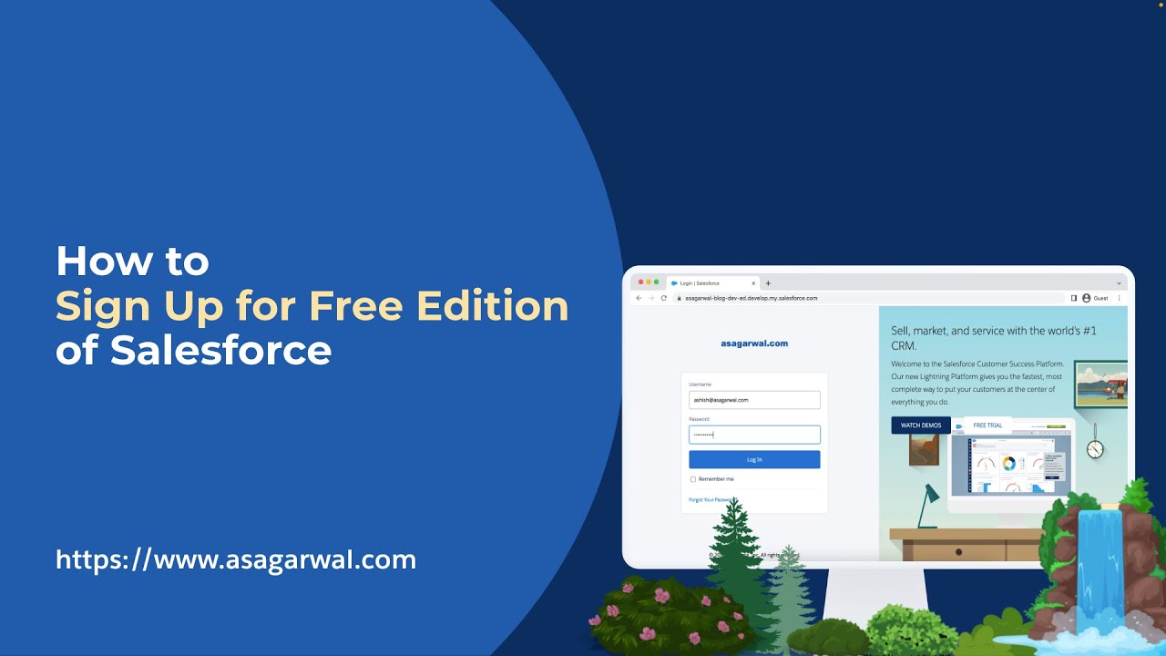 How to Sign Up for Free Edition of Salesforce - YouTube