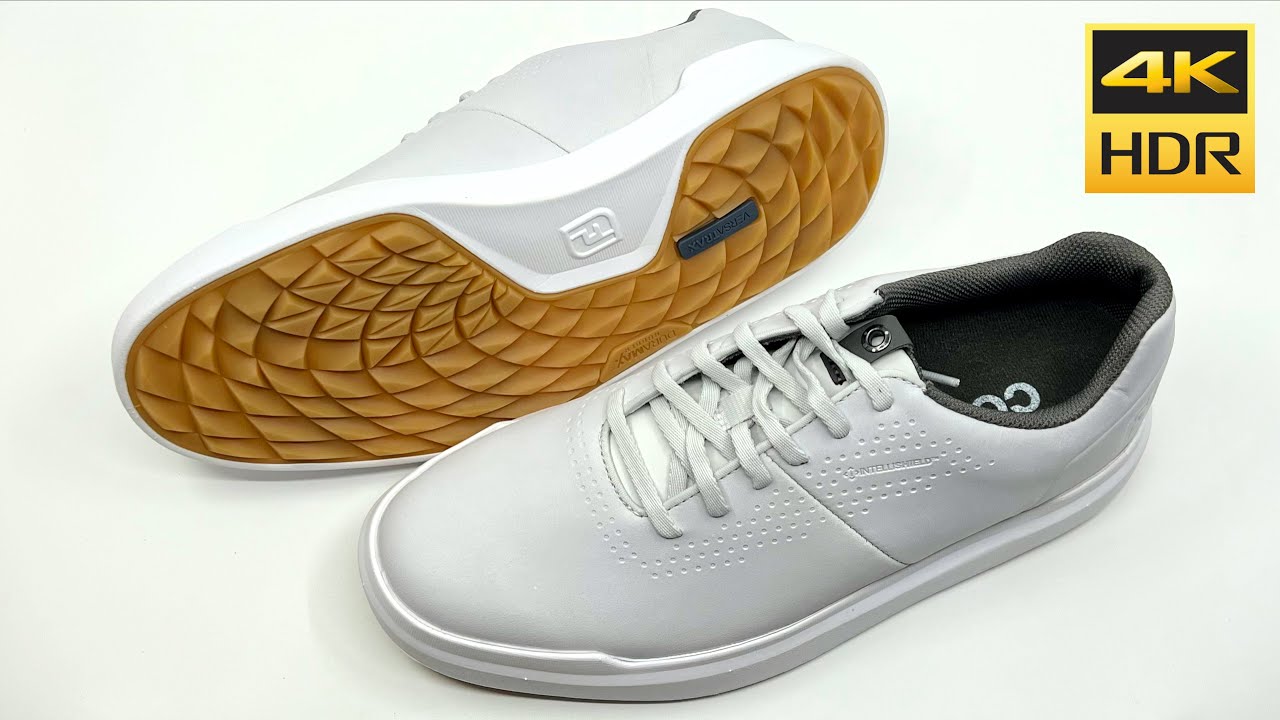 FootJoy Contour Casual 🏌🏽 Golf Shoes (White) - YouTube