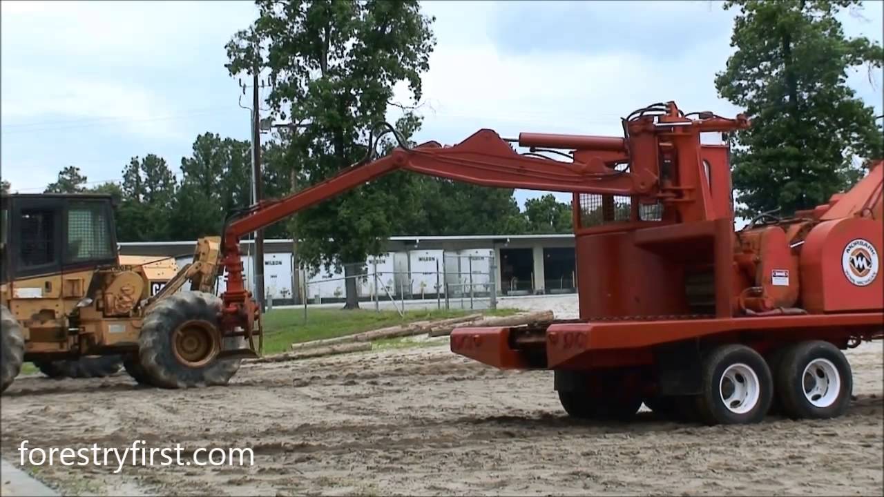 1993 Morbark 3036 Drum Chipper at Forestry First - YouTube