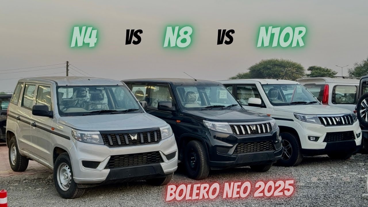 New 2025 Mahindra Bolero Neo N4 Vs N8 Vs N10R | Bolero Neo All Variants ...