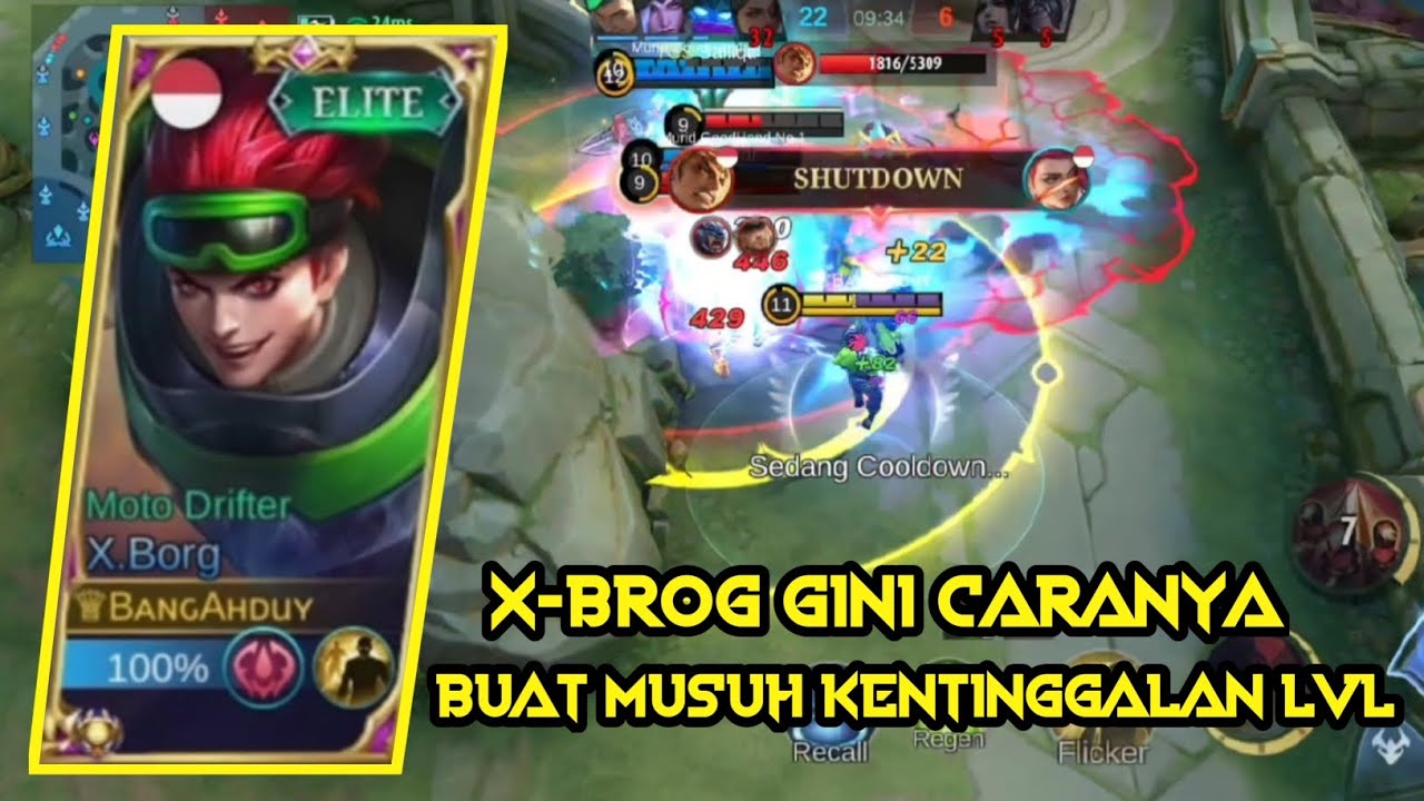 X-Brog Begini Cara Buat Exp Musuh Ketinggalan Level Jauh || Mobile Legends Bang Bang - YouTube