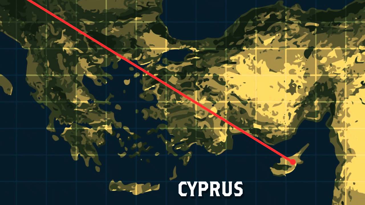 Animated Map - United Kingdom To Cyprus - YouTube