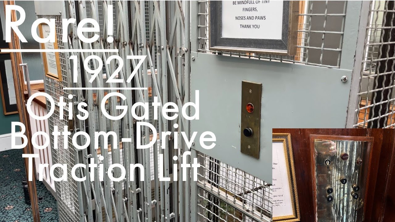 Rare!: 1927 Waygood-Otis Gated Bottom-Drive Traction Lift @ The Walpole ...