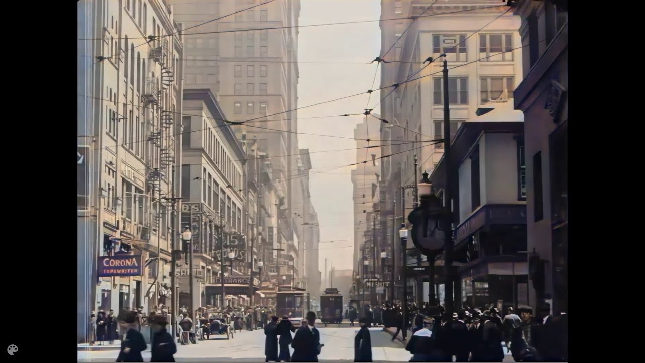 Pittsburgh, Pennsylvania (1917) | [1080pHD] | Colorized | AI Enhanced ...