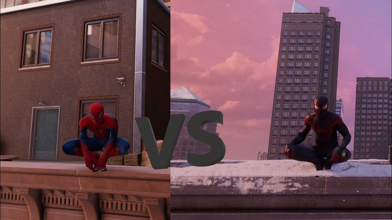 Spider-Man Remastered VS Spider-Man Miles Morales | COMPARATIE - YouTube