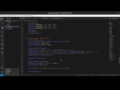 RUBIK'S CUBE IN OPENGL - YouTube