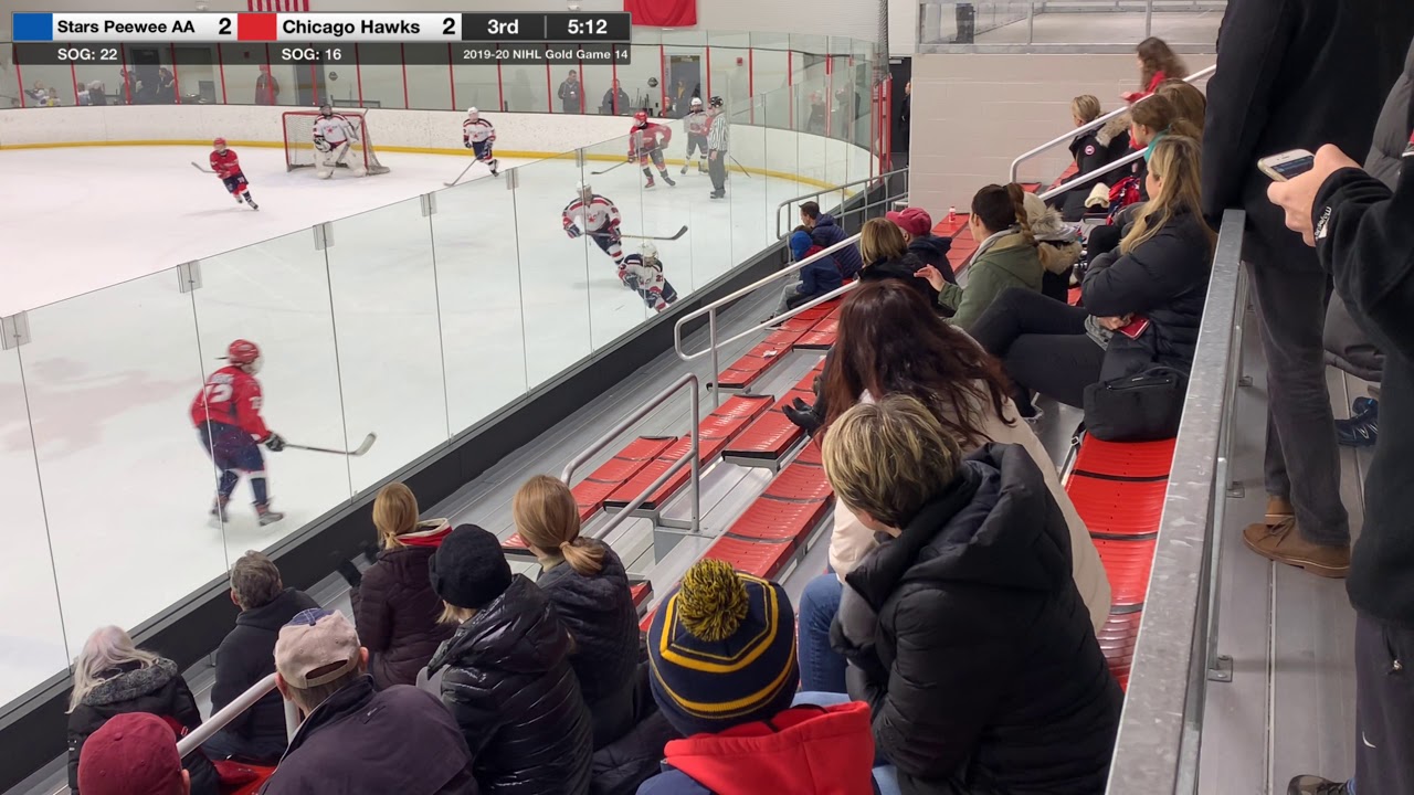 Glenview Stars Peewee AA vs Chicago Hawks 3rd Period 2-2 - YouTube