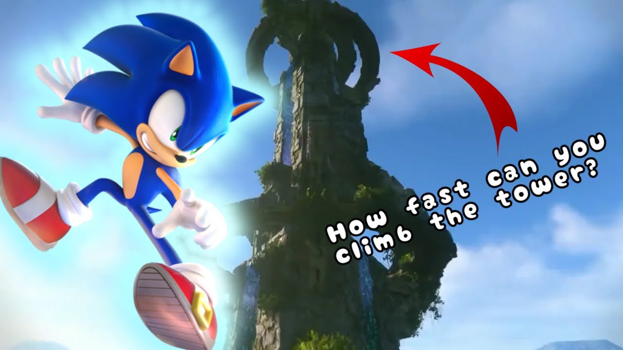 How fast can you climb the tower in Sonic Frontiers? - YouTube