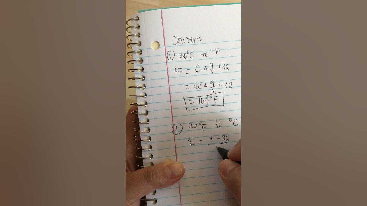 Convert Degrees Fahrenheit to Degrees Centigrade &vice versa - YouTube