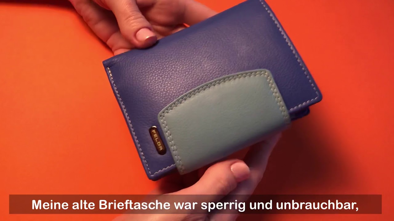 Women's Wallet Felda Damen Geldbörse aus Echtleder Kartenfächer ...
