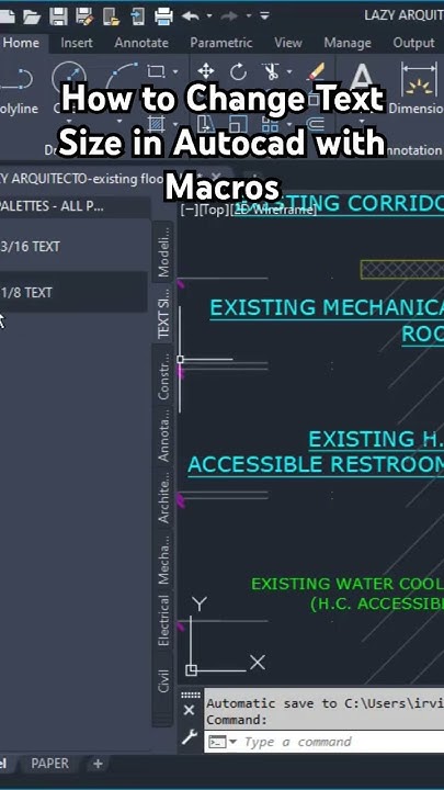 How to Change Text Size in Autocad with Macros - YouTube