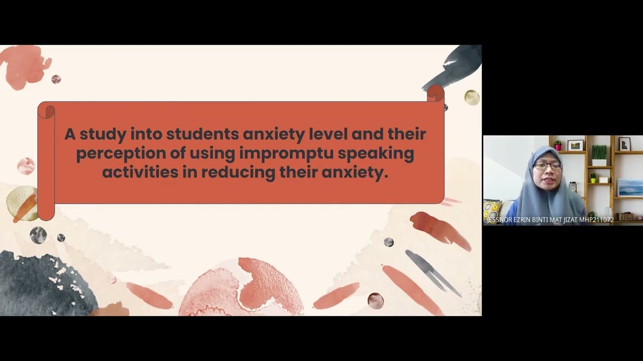 Students anxiety level and their perception of using impromptu speaking ...