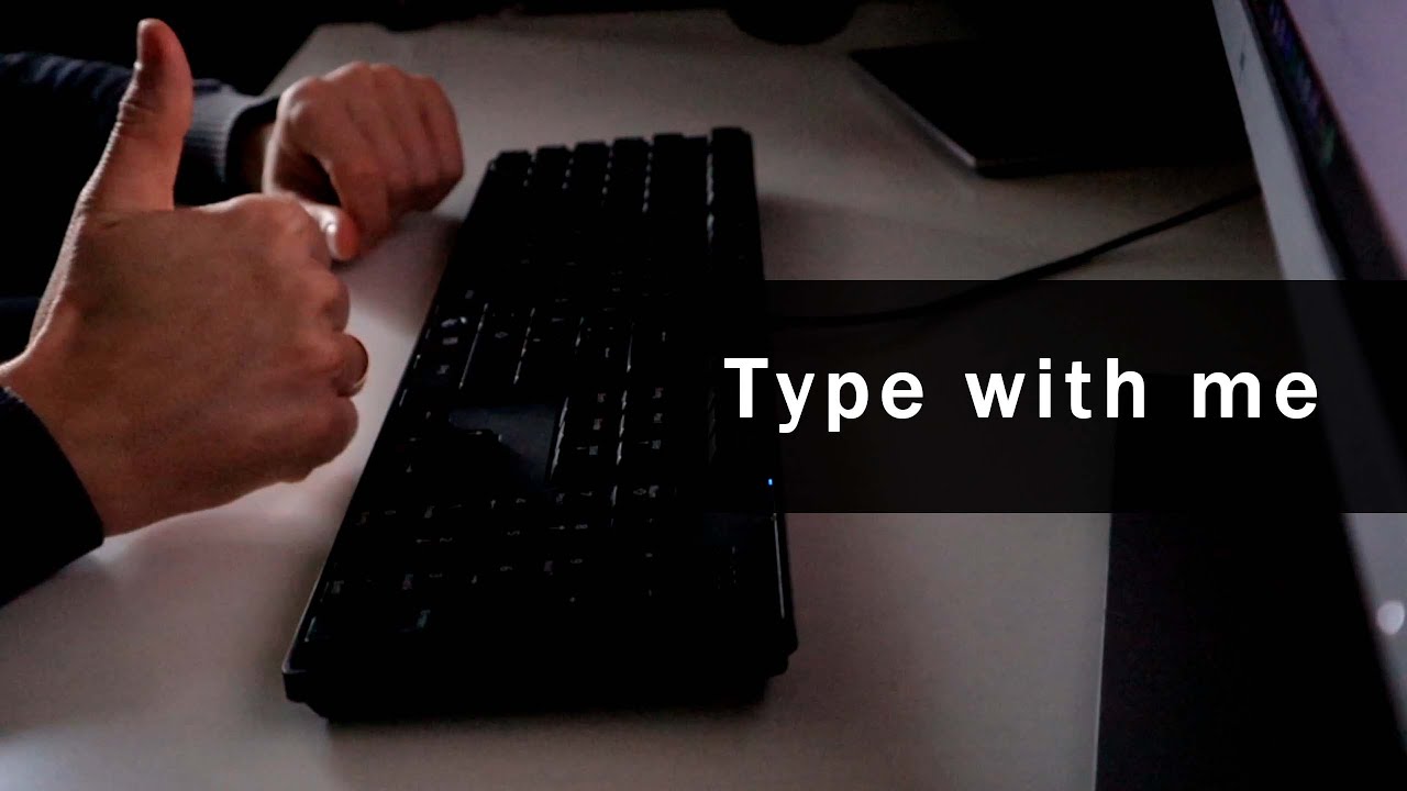 Type With Me Without Looking at the Keyboard | ASMR Typing on Dell ...