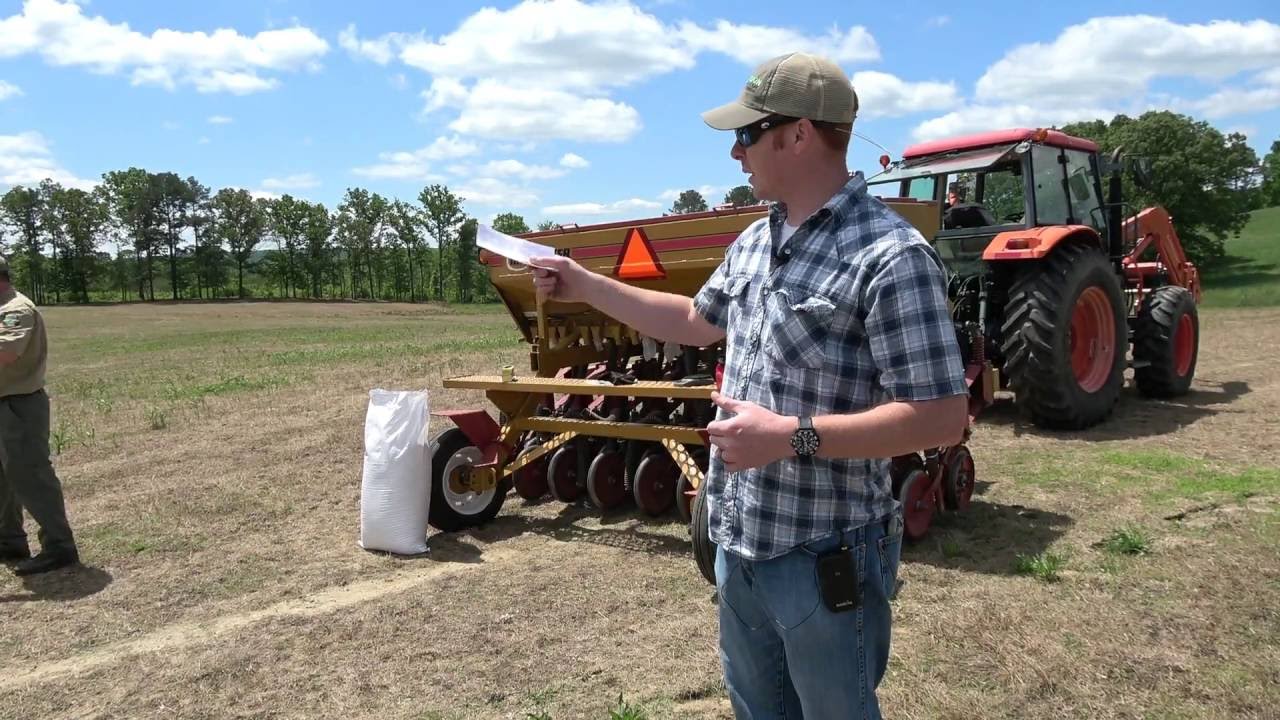Native Warm Season Grass Drill Calibration - YouTube
