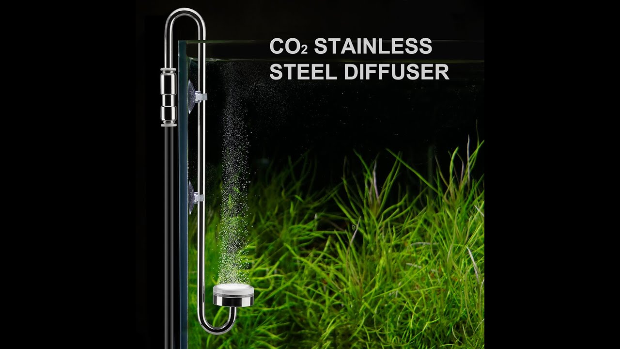 UUIDEAR new aquarium co2 diffuser - YouTube