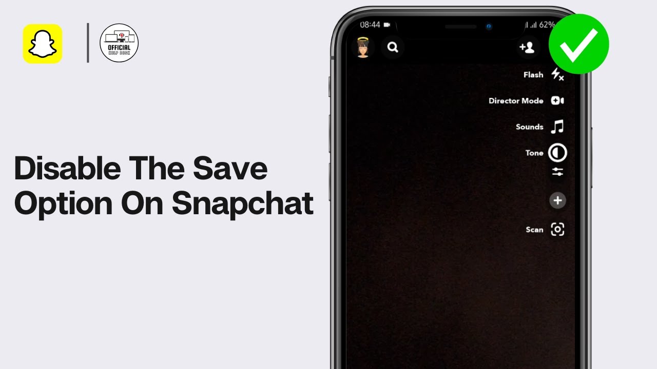 How To Disable The Save Option On Snapchat (2024 UPDATED) - YouTube