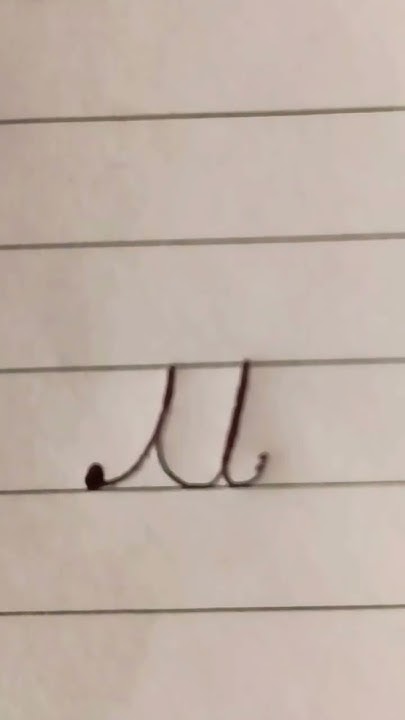 How to write U in cursive/cursive writing a to z #calligraphy # ...