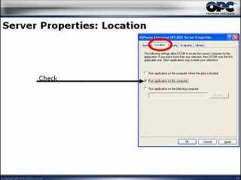 OPC & DCOM - Part 4a: Configure Server DCOM settings - YouTube